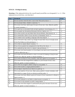 HTH 231 - Critical Reflection 1 - Critical Reflection 1 Health Risk ...