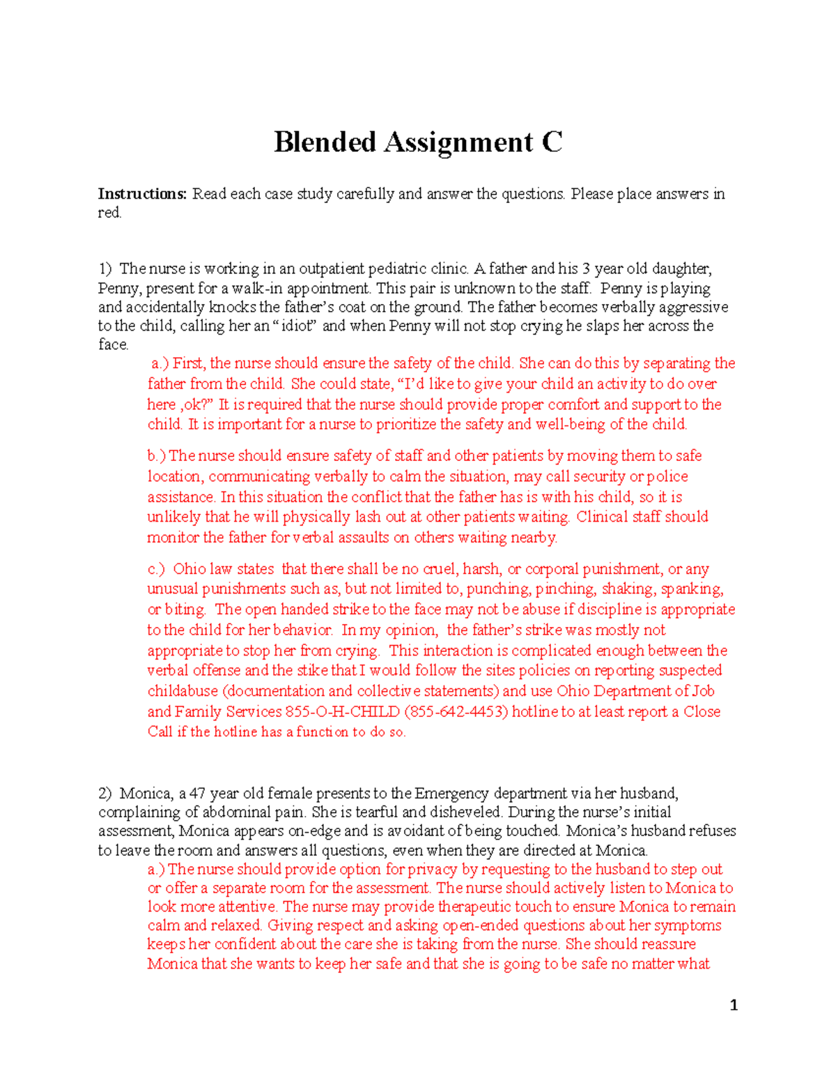 CAssignment C - Check it out - Blended Assignment C Instructions: Read ...