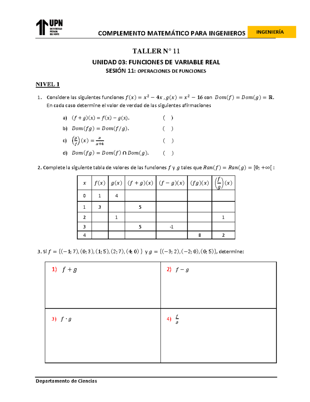 HT Practica S11 4 - COMPLEMENTO DE MATEMATICA - COMPLEMENTO MATEM¡TICO PARA INGENIEROS ...
