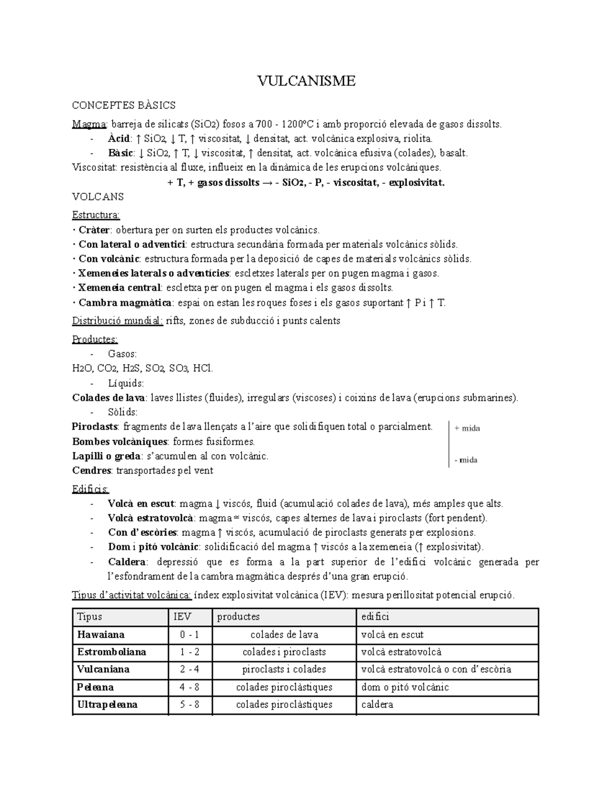 vulcanisme i sismicitat - VULCANISME CONCEPTES BÀSICS Magma: barreja de ...