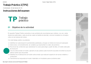 Examen Trabajo Práctico 1 [TP1] 100% - Trabajo Práctico 1 [TP1] Comenzado: 21 de ago en 16 ...