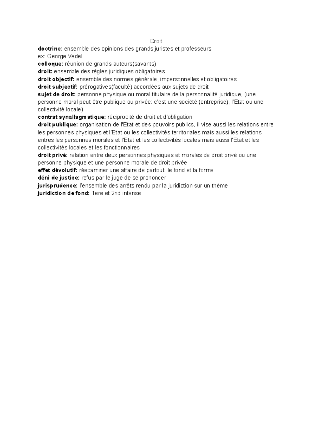 Droit - Droit doctrine: ensemble des opinions des grands juristes et ...