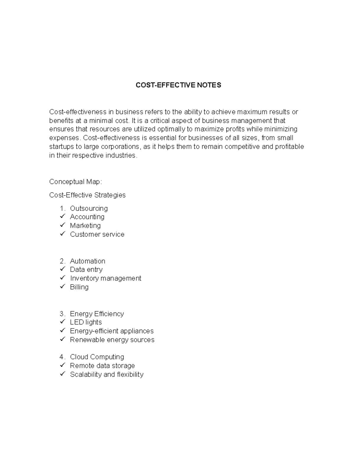 Cost-effective Notes - This are about cost-effective - COST-EFFECTIVE ...