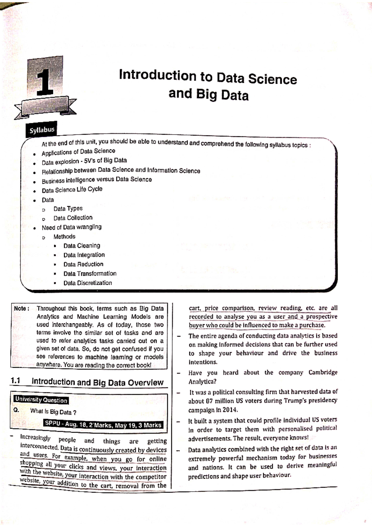 Dsbda UNIT 1 2 Knowledge - BE IT (2019) - Studocu