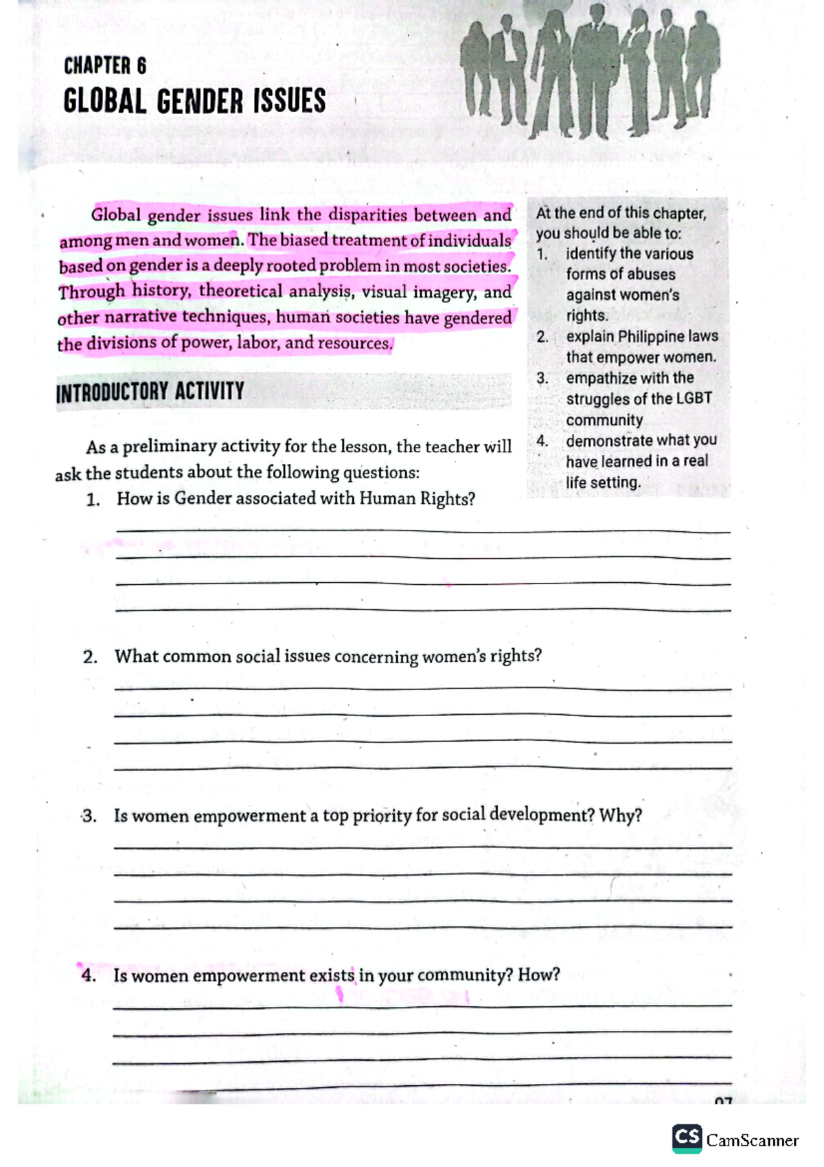 Global Gender Issues - Management Accounting - Studocu