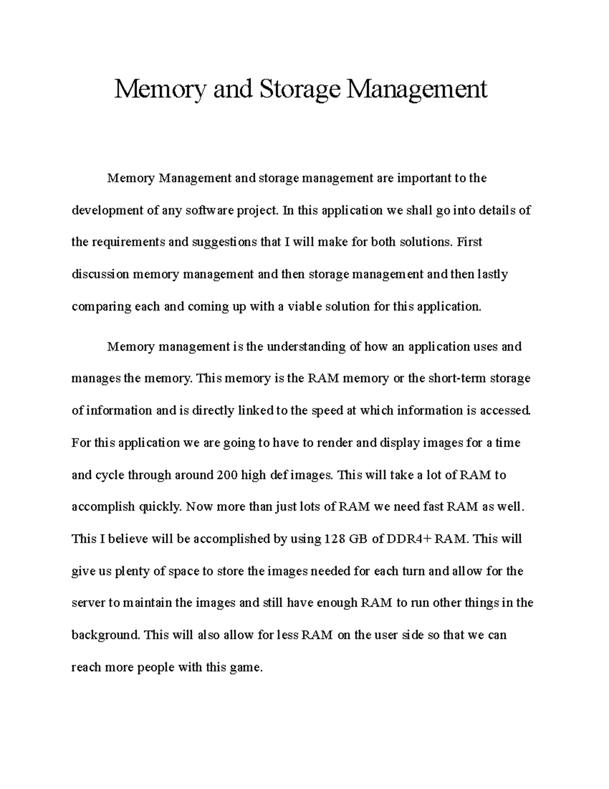 6 assignment CS230 - Memory and Storage Management Memory Management ...