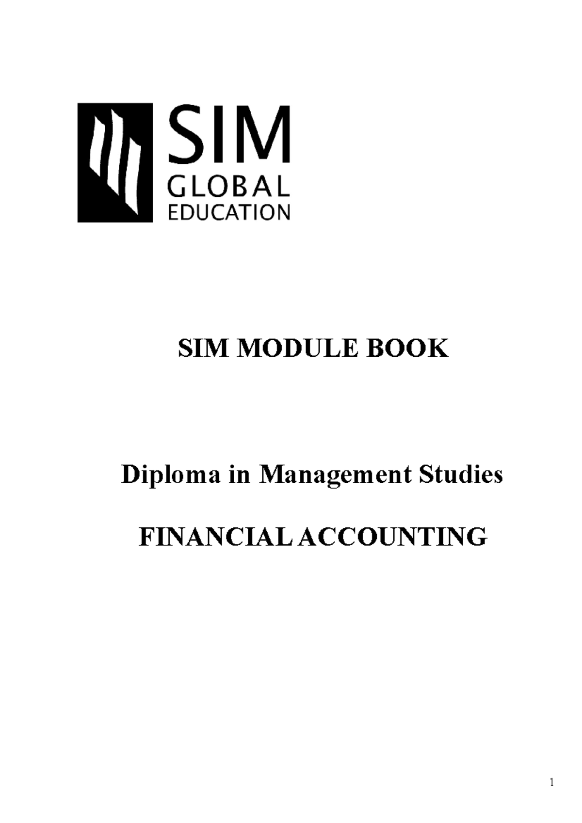 Module Book-Financial Accounting - SIM MODULE BOOK Diploma in ...