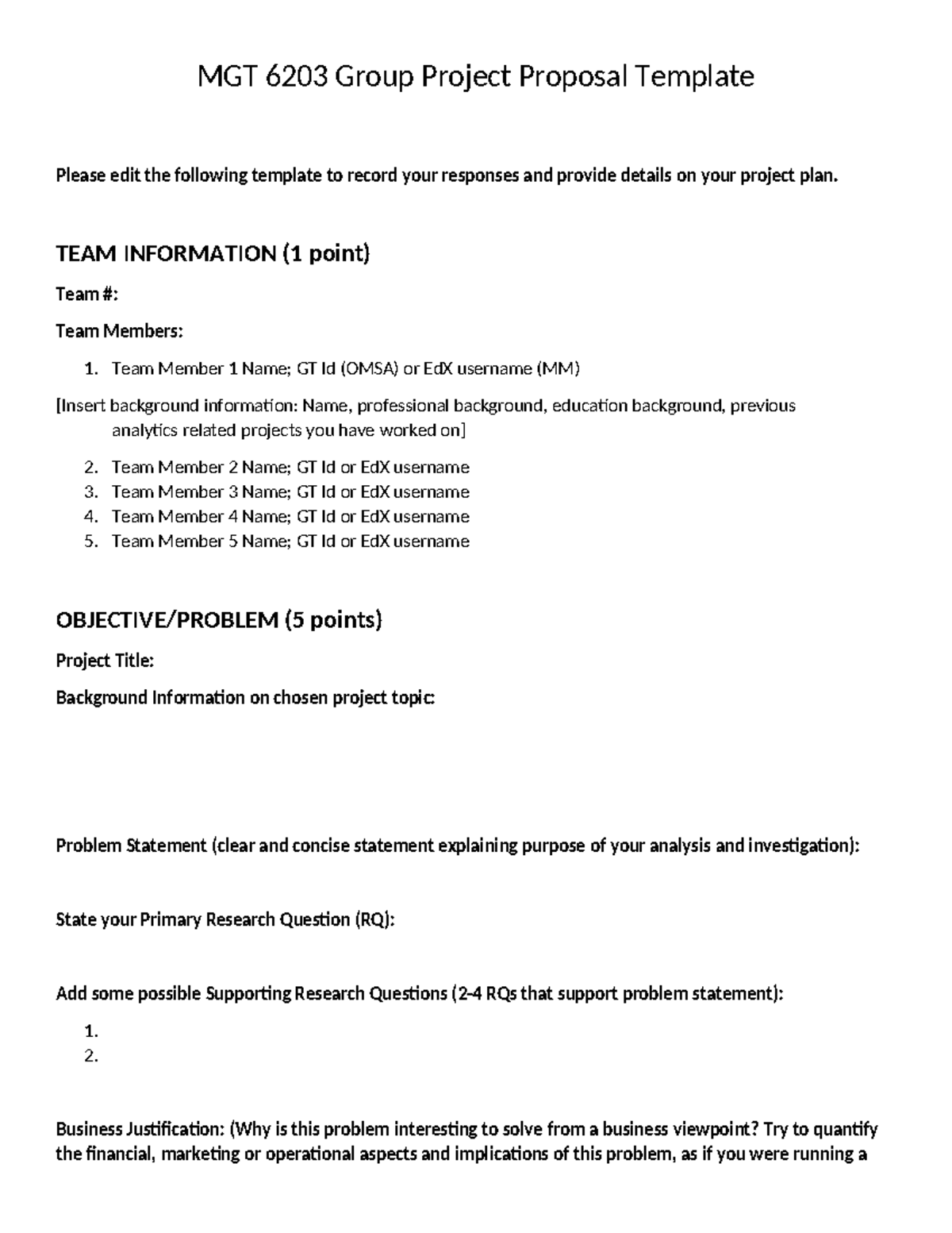 Group Project Proposal Template - MGT 6203 Group Project Proposal Template Please edit the ...