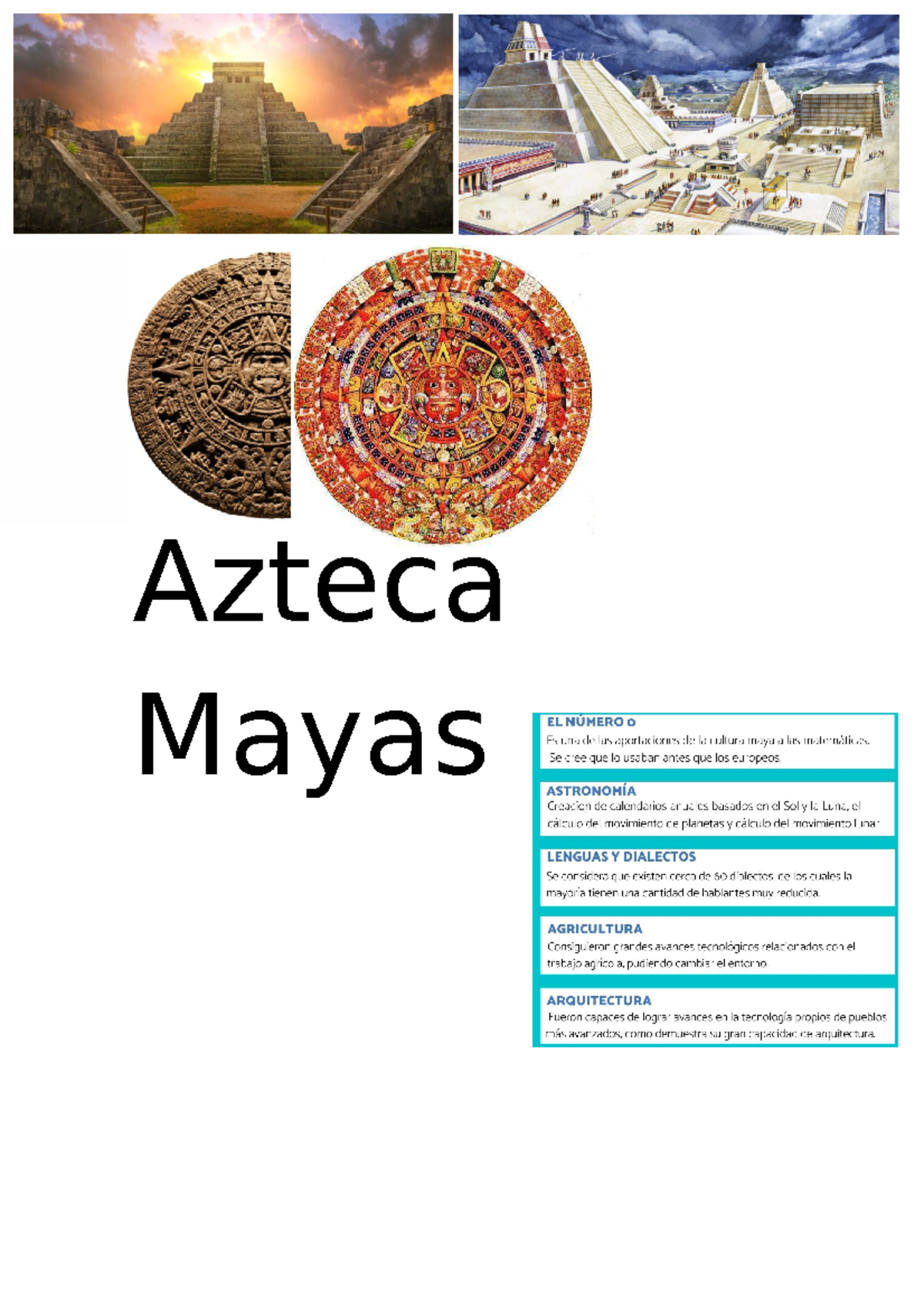 Mayas - fi3fen - Introducción a la Ingeniería - Azteca Mayas - Studocu