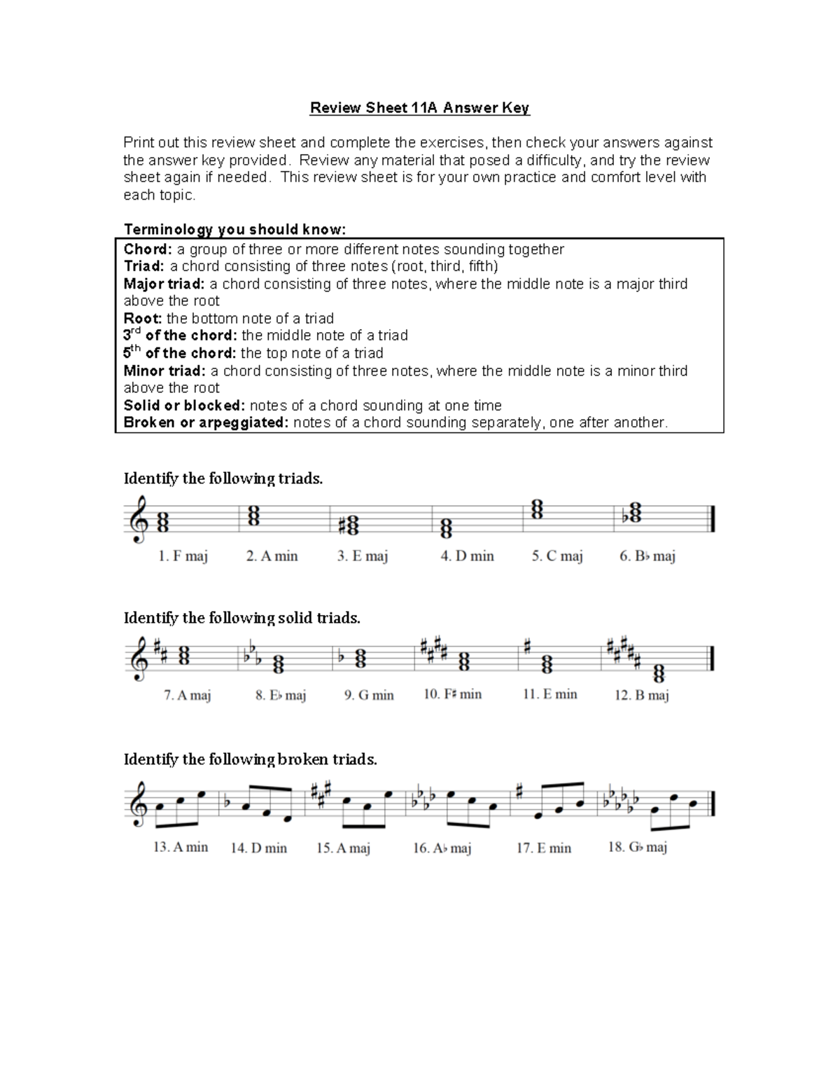 Review Sheet 11A Answer Key - Review Sheet 11A Answer Key Print out ...