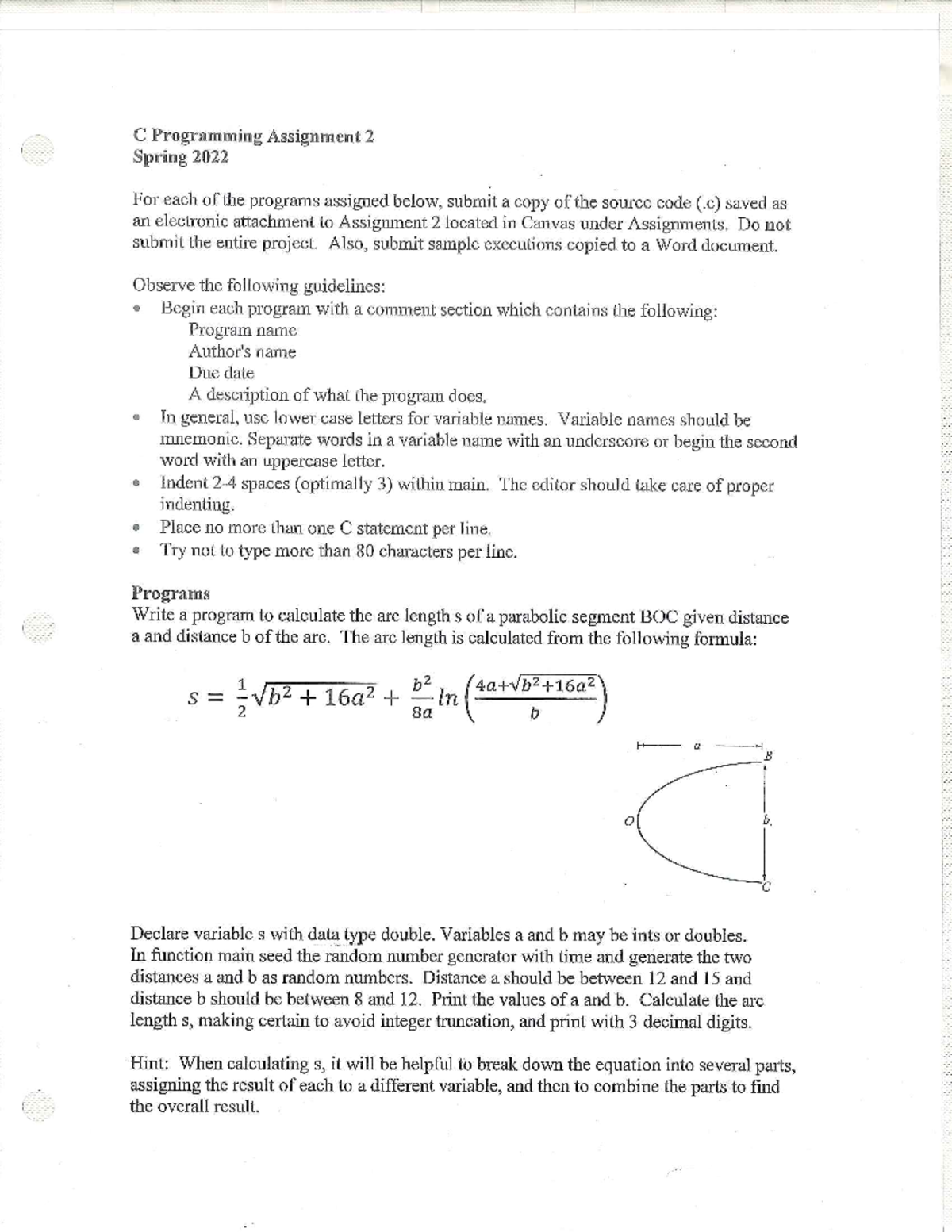 19700 - Assignment 2 - /* Assignment 2 Program 2 Nakul Sharma 02/02 ...