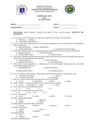 JHS Class Program Template 2024 2025 - Republic of the Philippines ...