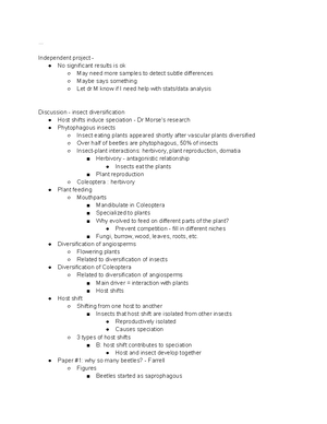 5 7 Coevolution, plant pollinators, ant associations - Pairwise ...