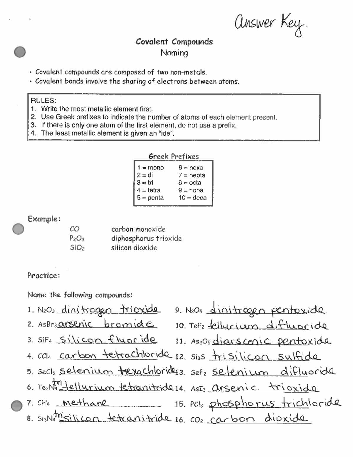 Nomenclature Answer Key - Studocu