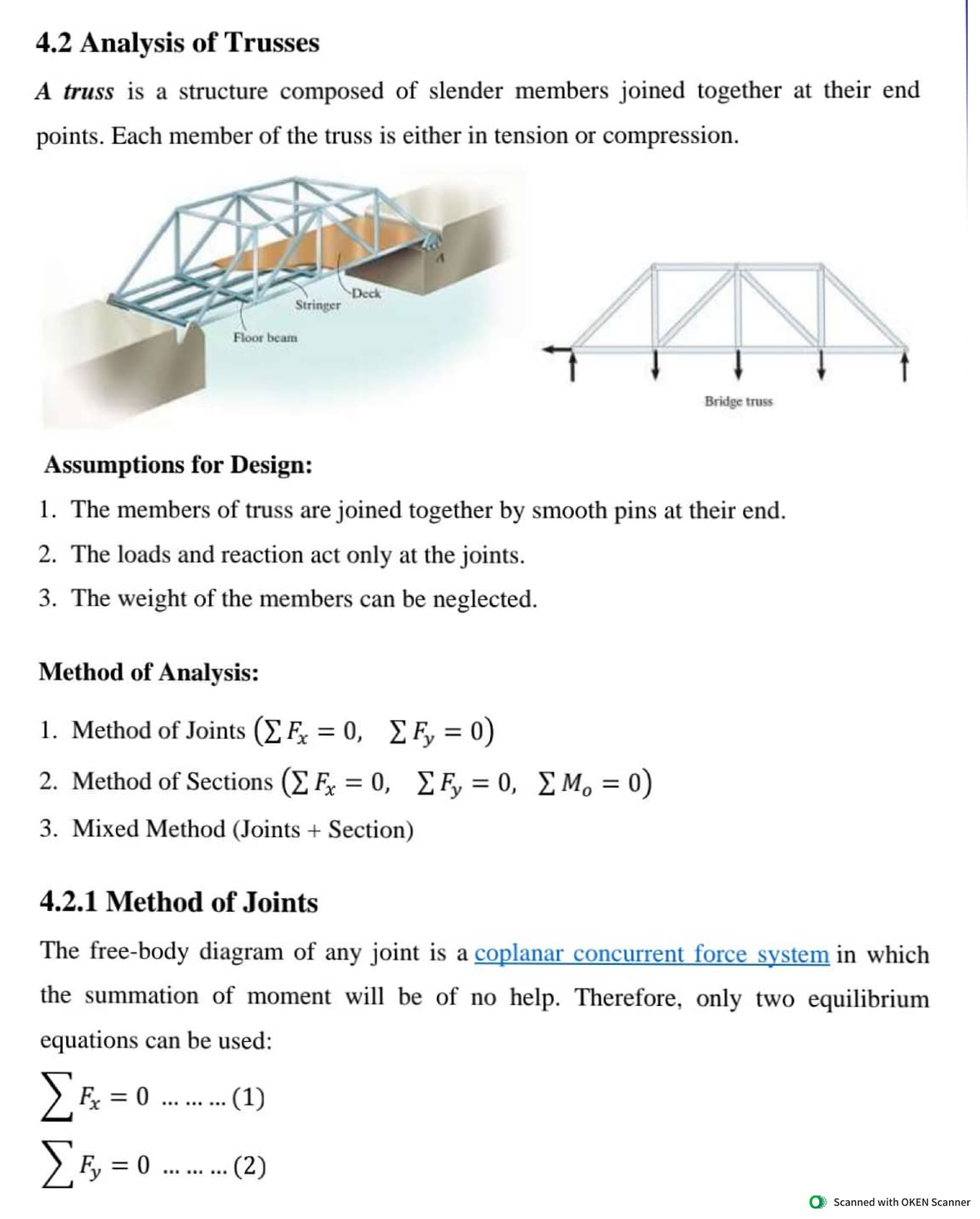 Trusses - Structural Design - Studocu