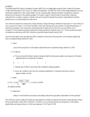 MATH150 Notes 2 - MATH Intro to Statistics Summer 2022 Notes 2 Process ...