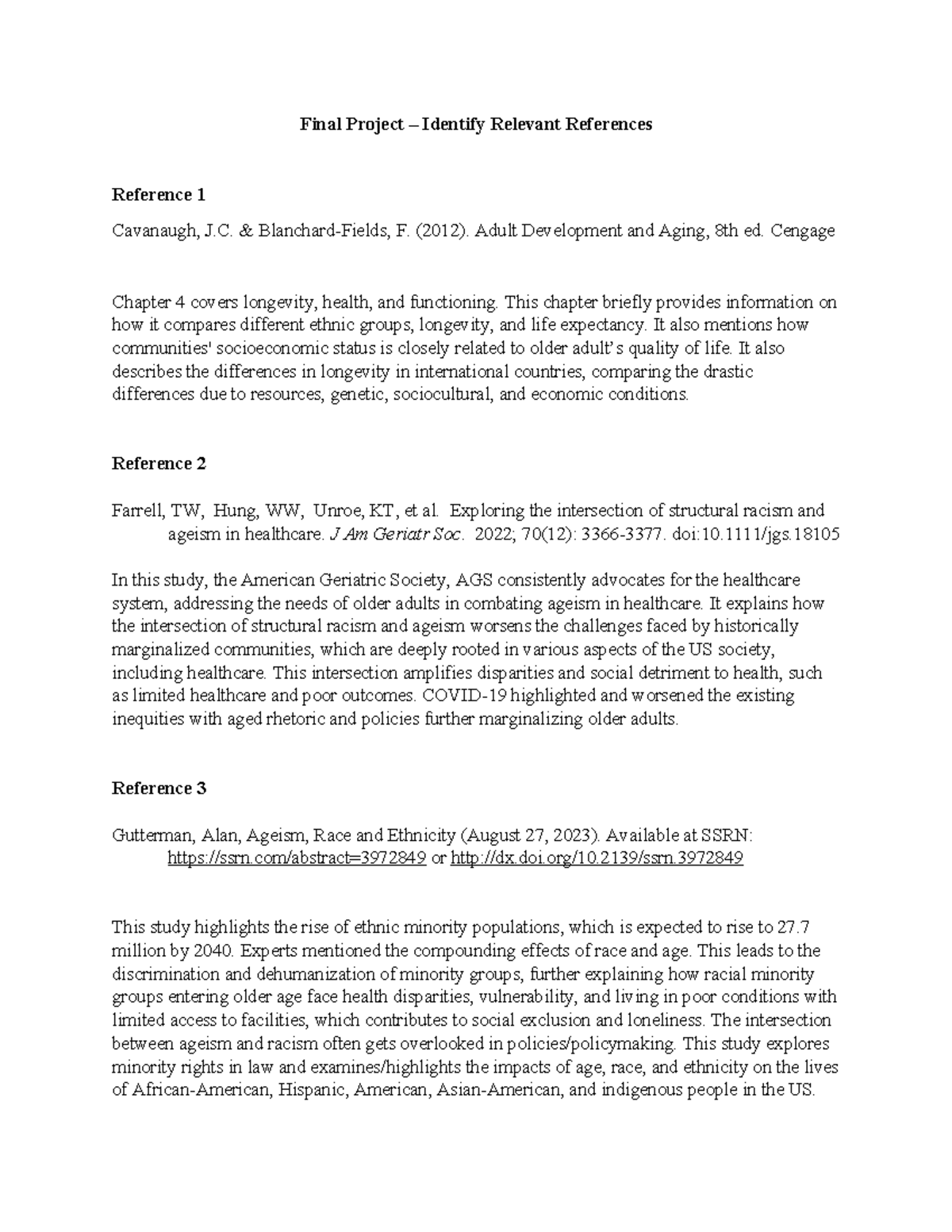 Final Project – Identify Relevant References-2 - Final Project ...