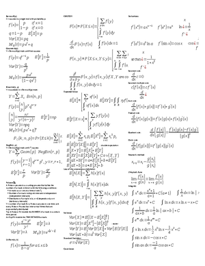 ISYE 6644 - Midterm 2 - Cheat Sheet - Module 6 – Generating Uniform ...