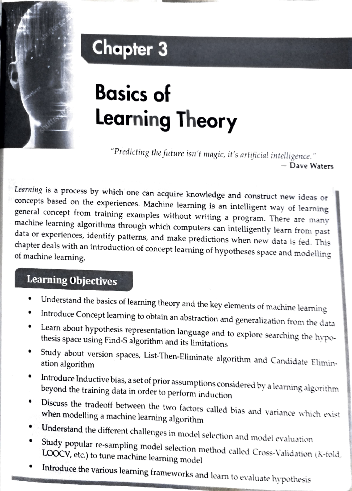 Module 3 Chapter 3 - ..................... - iteMo Anuttöt Chapter 3 ####### Basics of Learning ...