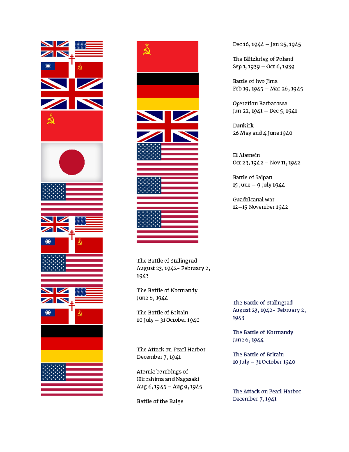 Flagss - The Battle of Stalingrad August 23, 1942- February 2, 1943 The ...