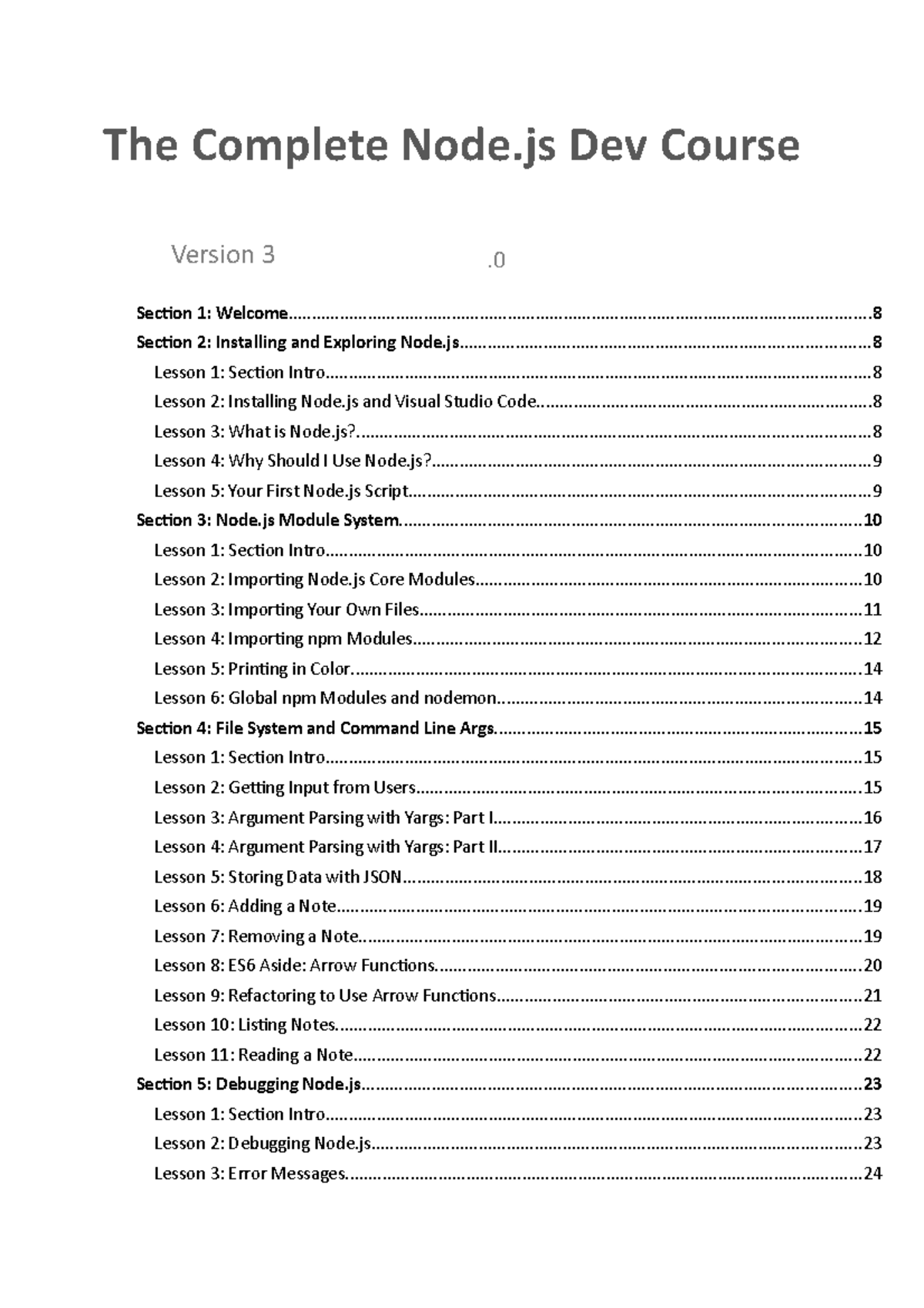 The Complete Node 1 - notes - The Complete Node Dev Course Version 3 ...