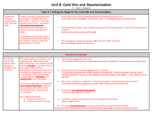 AP World History Unit 7 Study Guide - Unit 7: Global Warfare - Study ...