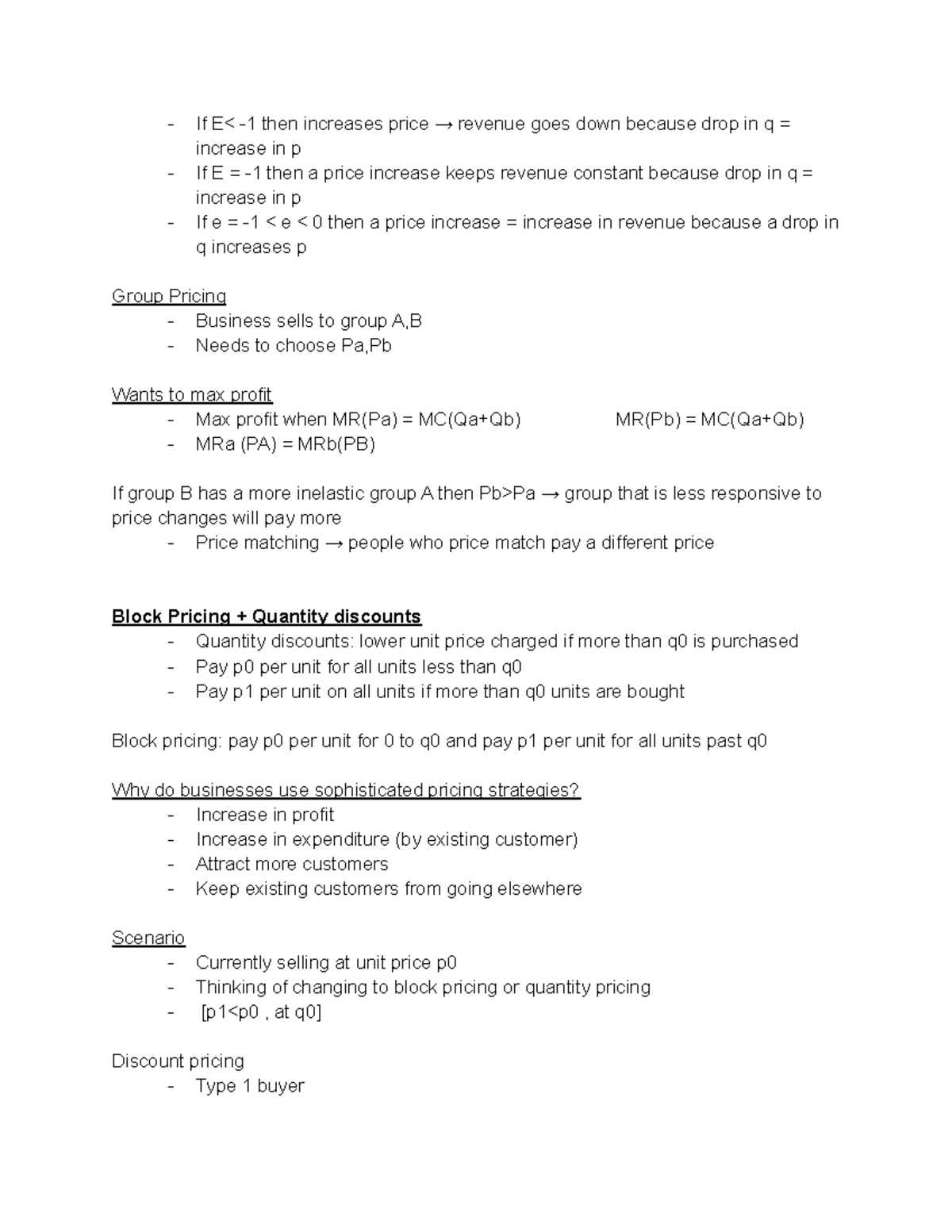 Econ course notes -6 - If E