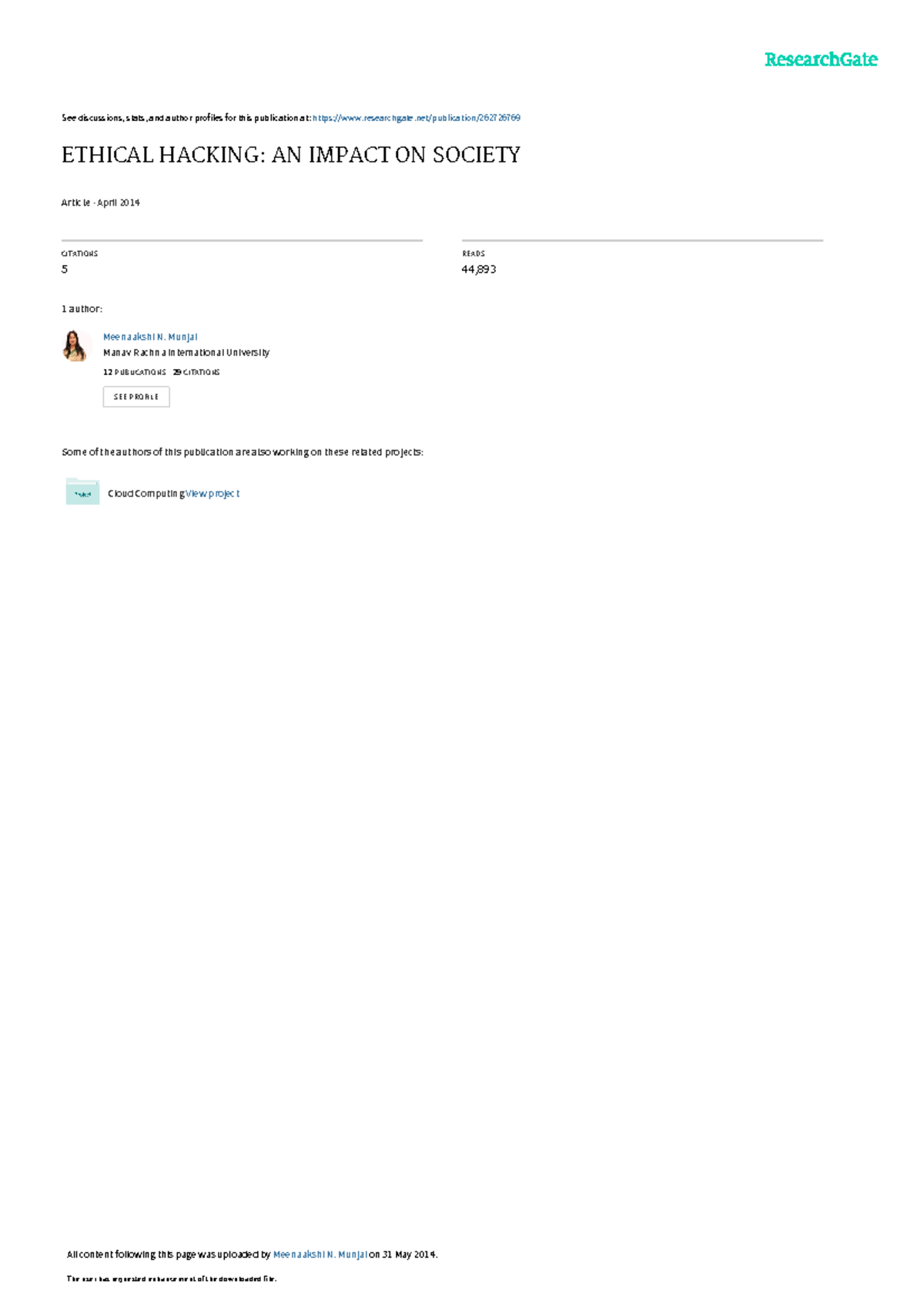 Ethical Hacking - computer engineer - SPPU - StuDocu
