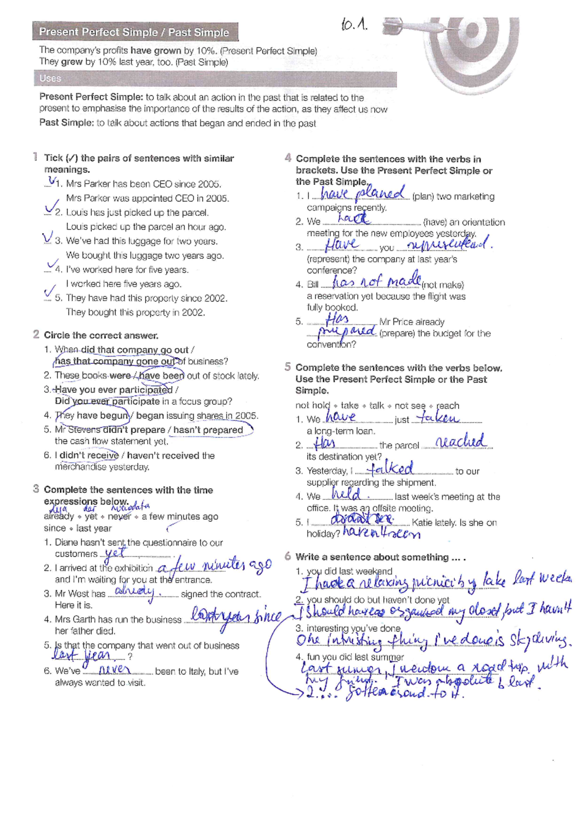 EJER. 10.1EJERCICIOS - Inglés - Studocu