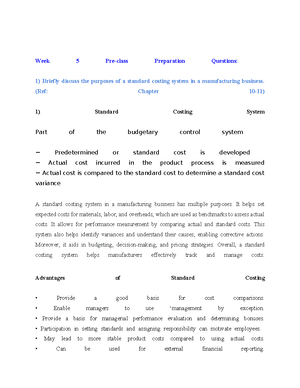ABC Costing Chapter 5 - Exercises All applicable Exercises are ...