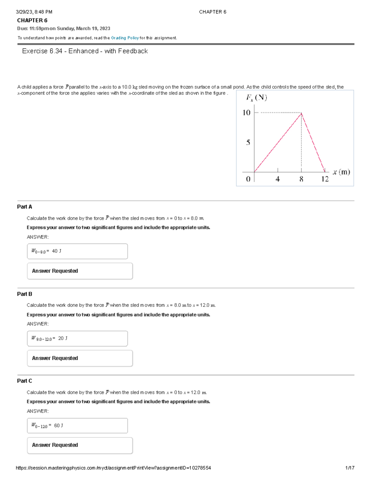 Chapter 6 - ####### CHAPTER 6 Due: 11:59pm on Sunday, March 19, 2023 To ...