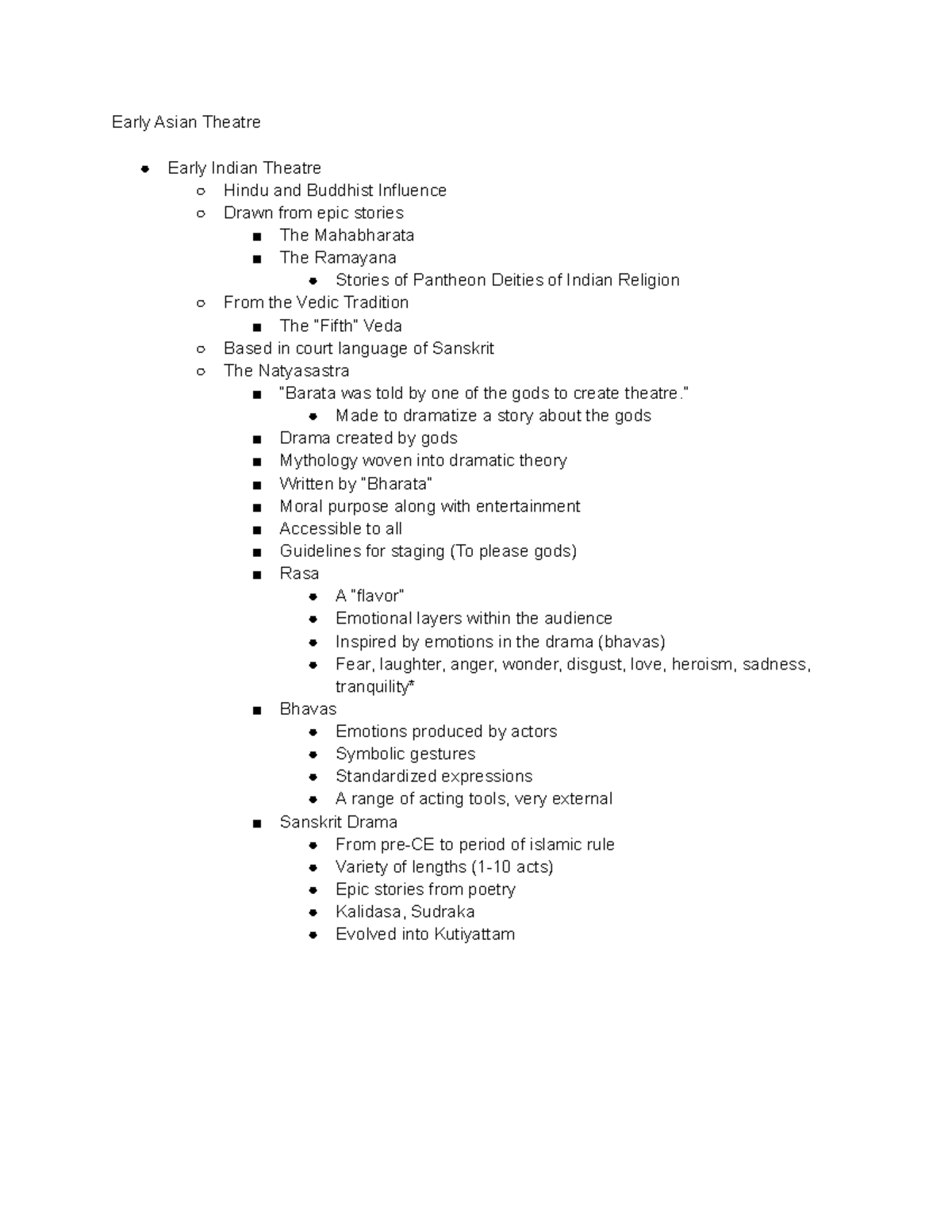 9 14 22 Theatre History Early Asian Theatre - Early Asian Theatre Early ...