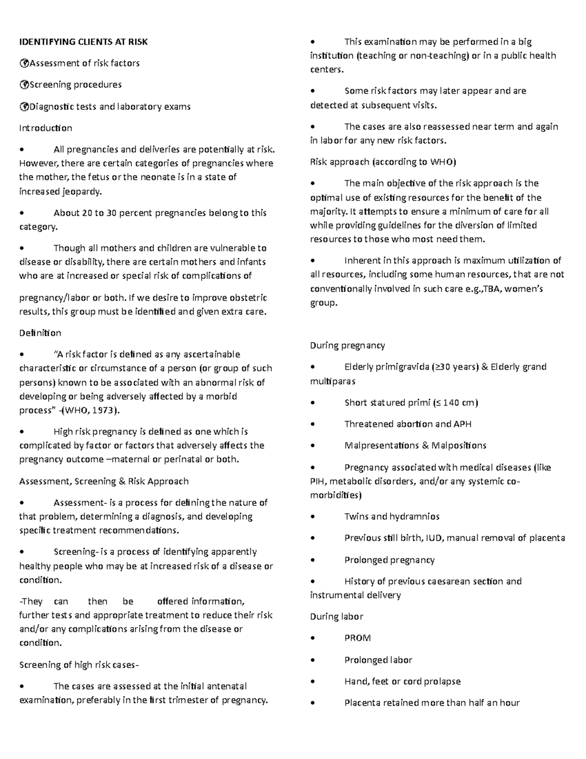 Inbound 6559850769249068633 - IDENTIFYING CLIENTS AT RISK Assessment of ...