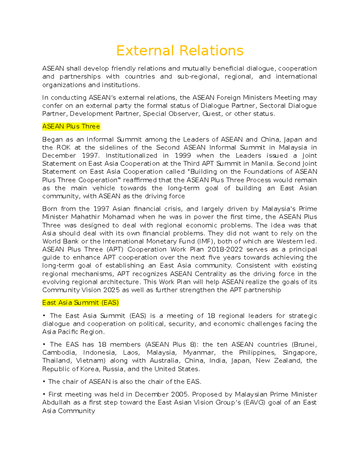 External Relations - mrooms guide - International Tourism Management ...