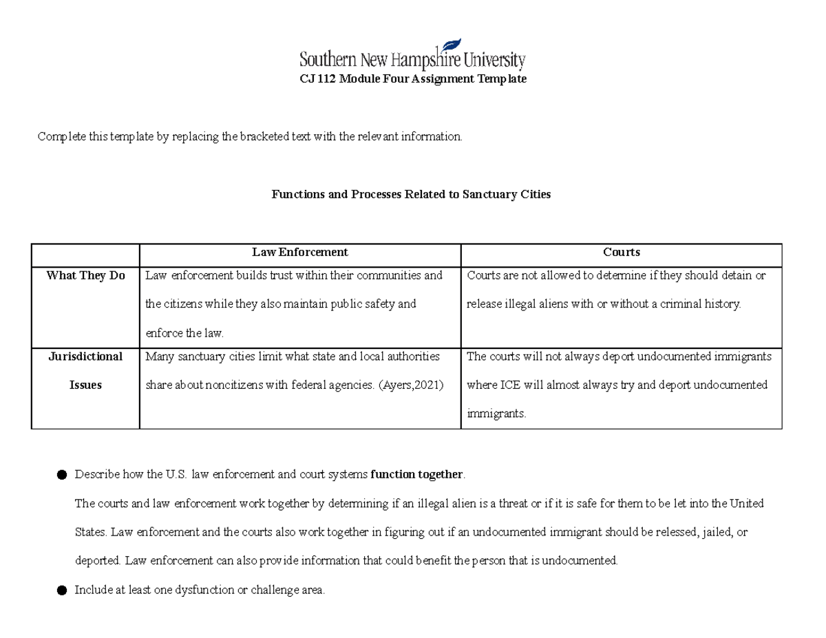CJ 112 Module Four Assignment Template (1) - CJ 112 Module Four ...