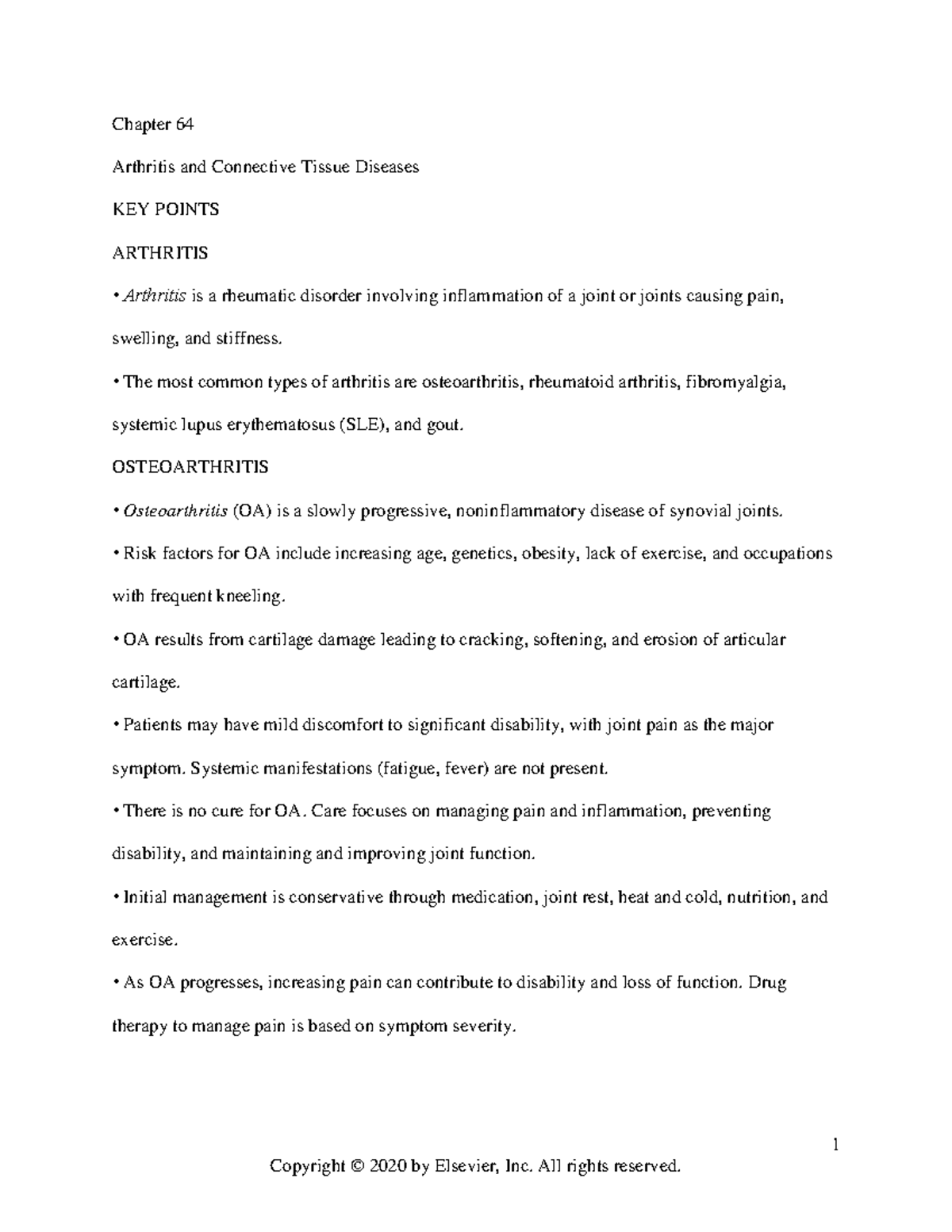 Chapter 064 - notes - RN 302 - Gurnick - Studocu