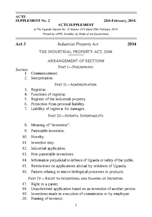 Ip2 - BISHOP STUART UNIVRSITY NAME: KAMUSIIME JOSHUA REG: 19/BSU/LLB ...