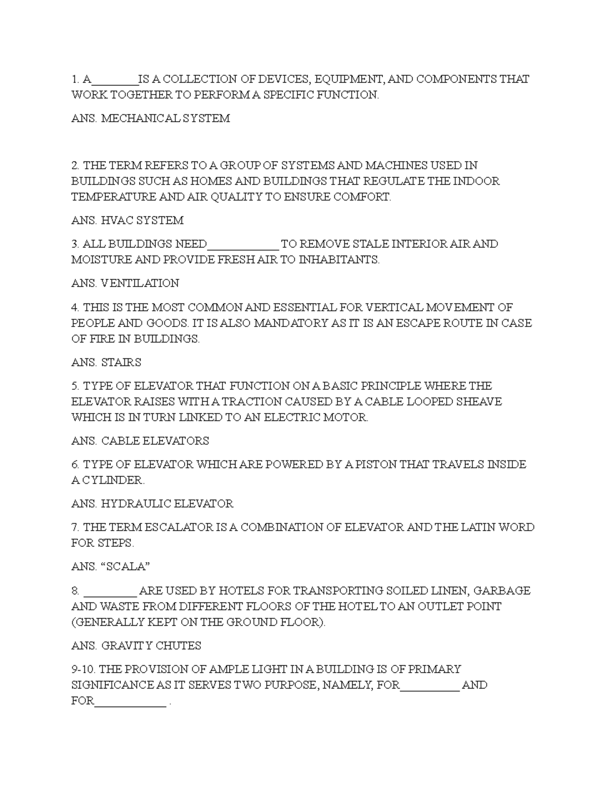 Questions about PC - 1. A________IS A COLLECTION OF DEVICES, EQUIPMENT ...
