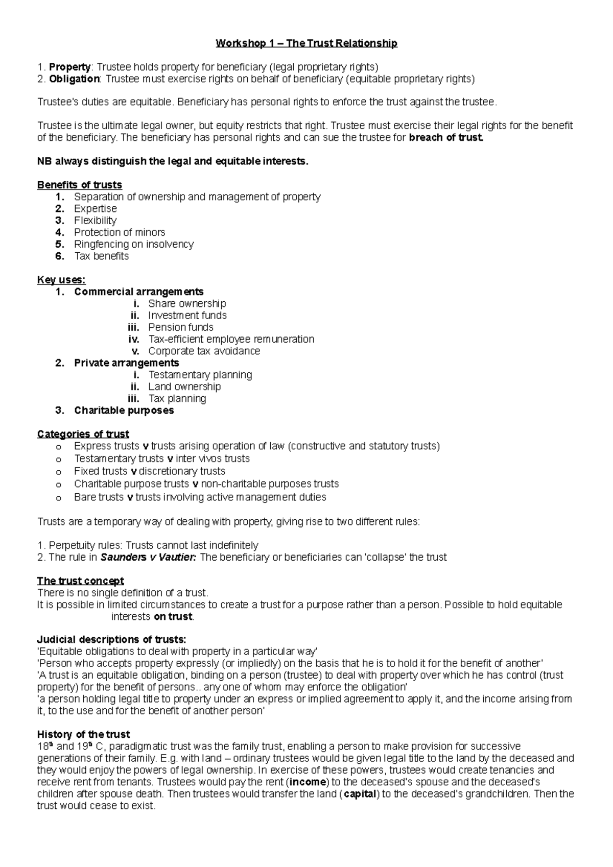 Workshop 1 - The Trust Relationship - Workshop 1 – The Trust ...