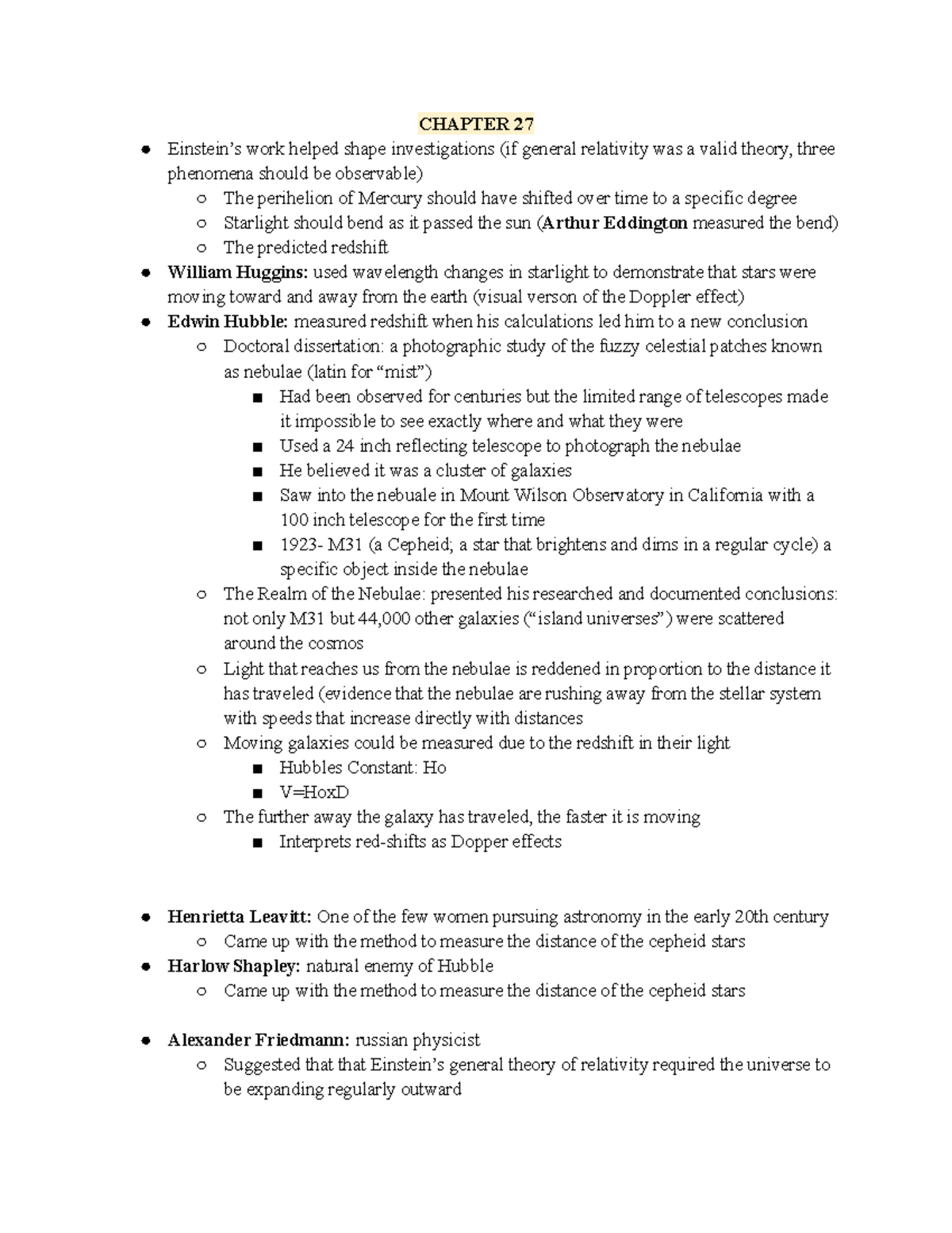 PSYC 2104 Chapter 27 - CHAPTER 27 Einstein’s work helped shape ...