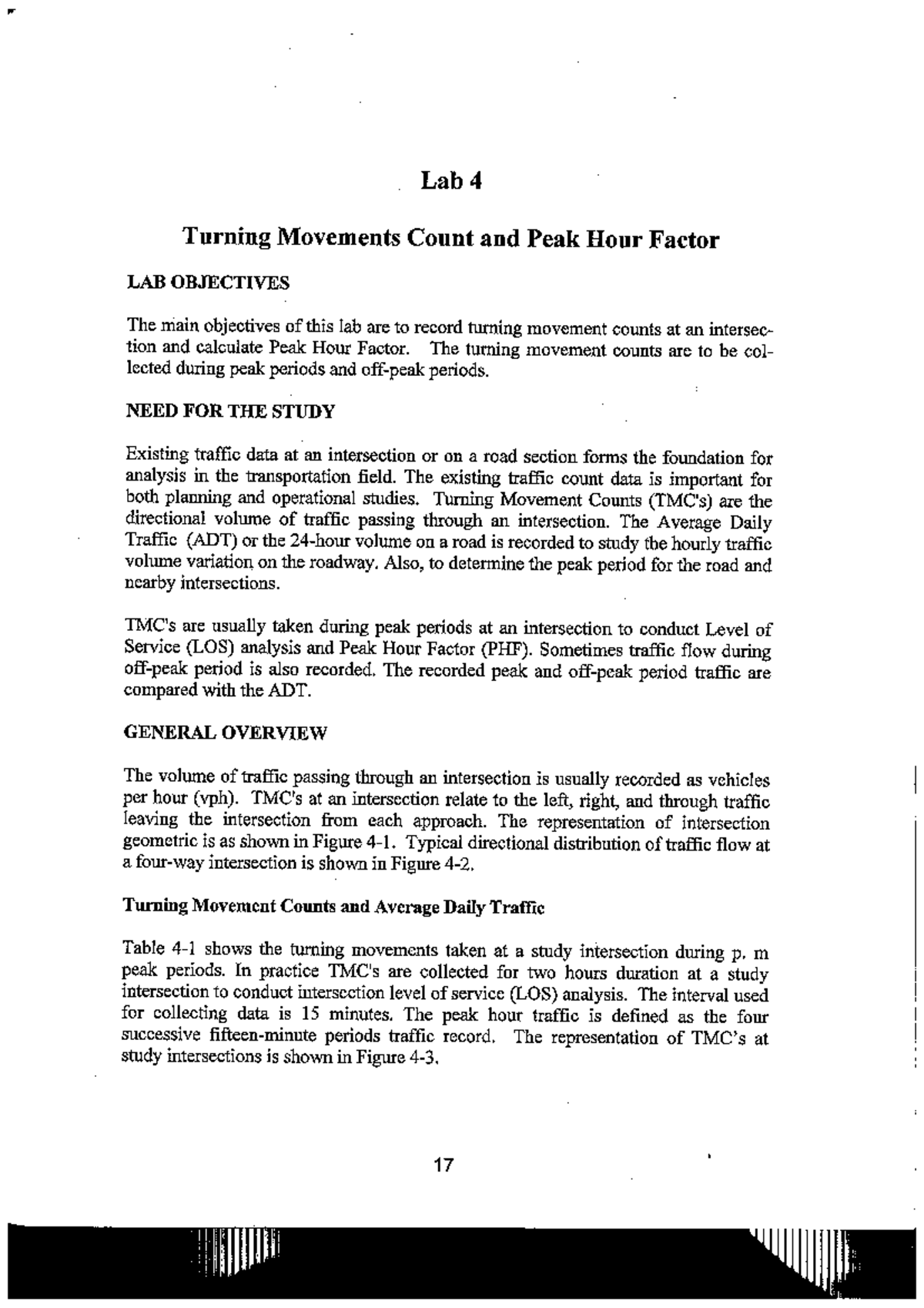 Appendix B - Example of Turning Movement Count Form - political science ...