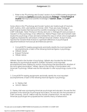 [Solved] Summarize the three essential points outlined in the NOBA Reading - General Psychology ...