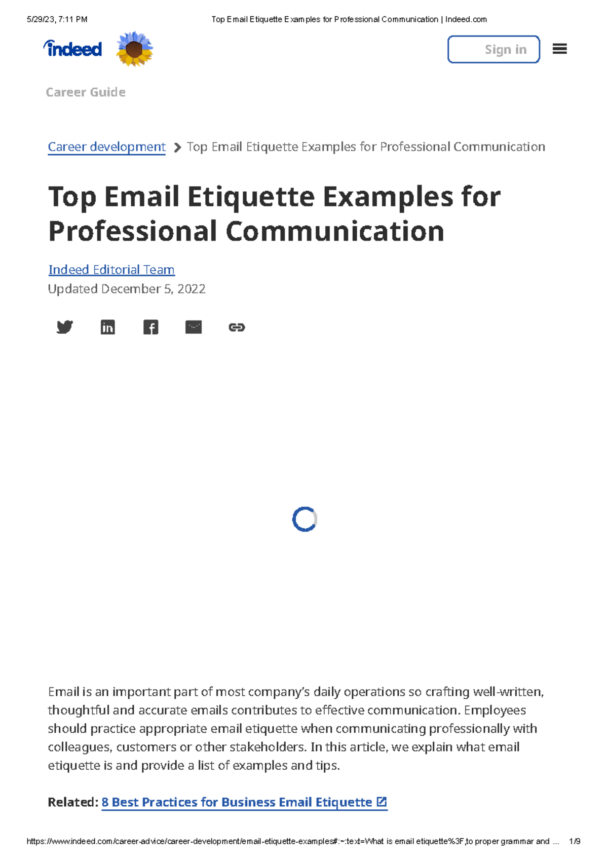 Top Email Etiquette Examples for Professional Communication Indeed ...