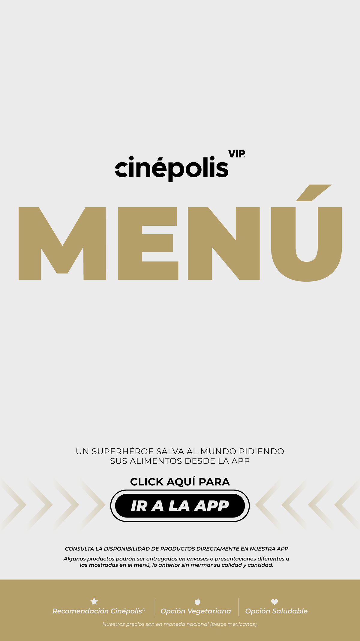MENU+VIP+ Nacional - Menu del cine - MENÚ UN SUPERHÉROE SALVA AL MUNDO ...