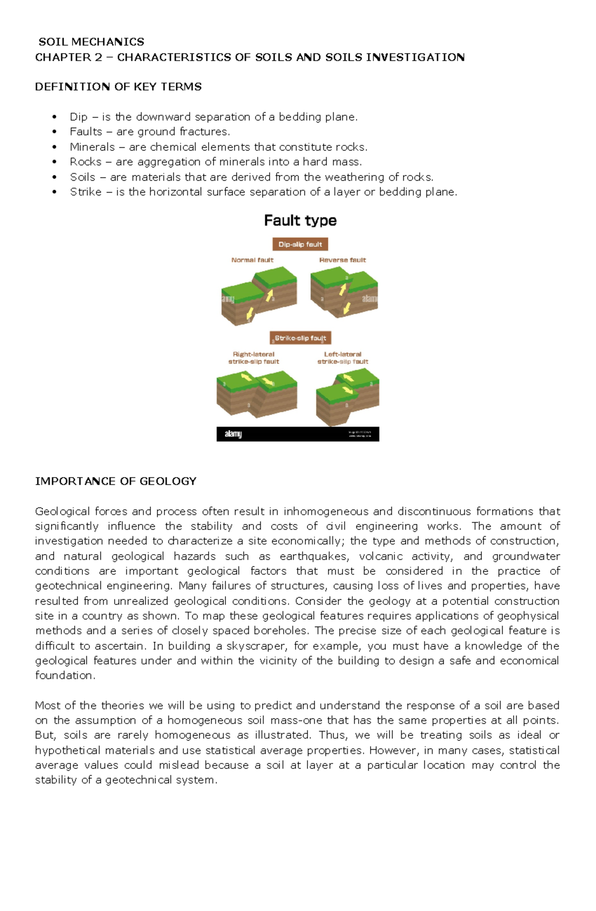 SOIL Mechanics - Chapter 2 - SOIL MECHANICS CHAPTER 2 – CHARACTERISTICS ...