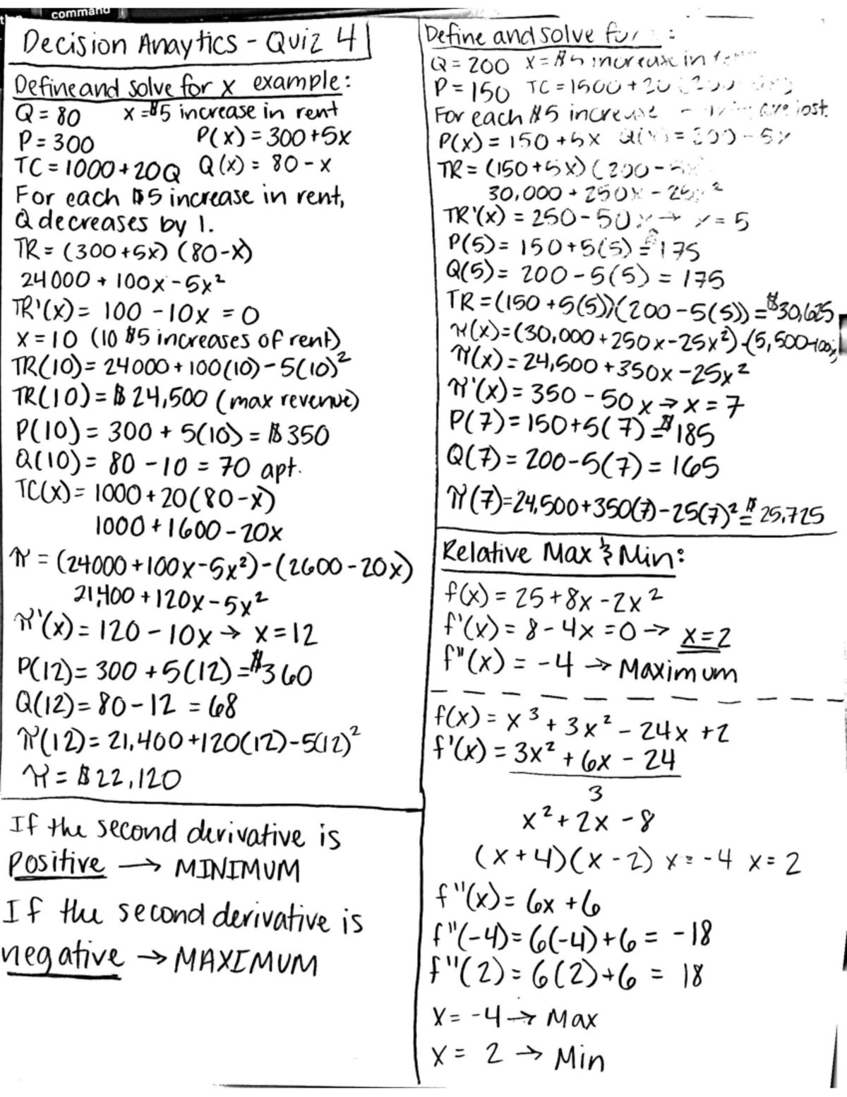 Quiz 4 one page - ECON 1021 - Studocu
