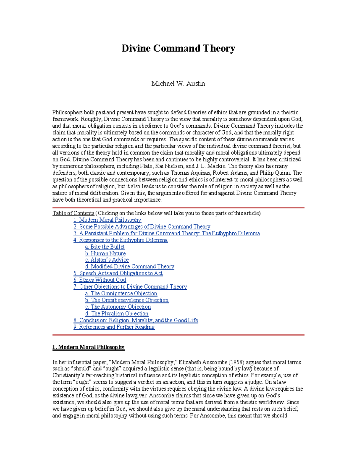 Divine Command Theory - load - - Studocu