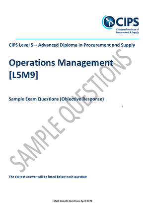 L5M2 - MOCK EXAM Question Paper - 190820-1 210901 204656 - CIPS LEVEL 5 ...
