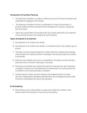 Introduction to Ergonomics and Facilities Planning for the Hospitality ...