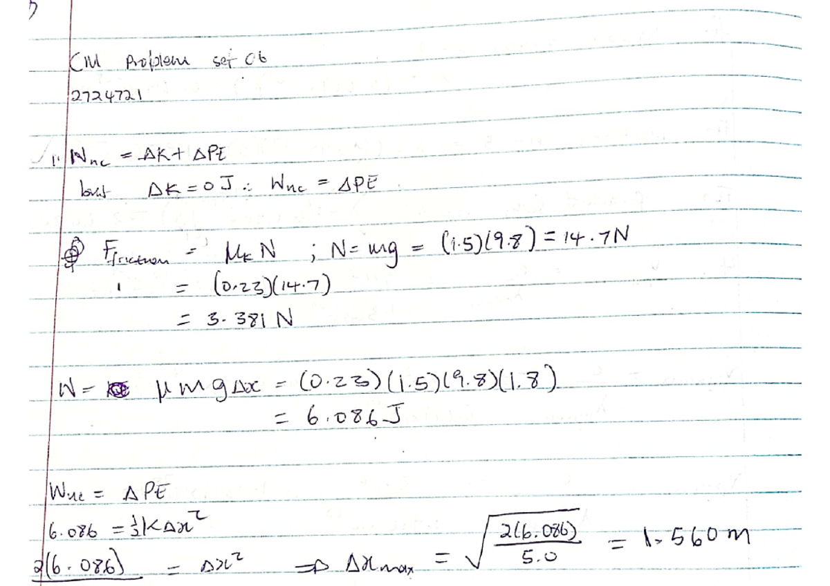 CM problem set 6 - PHYS2001 - Studocu